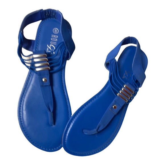 Rogue | Shoes | Rogue Cobalt Blue Thong Sandal Size 8 | Poshmark